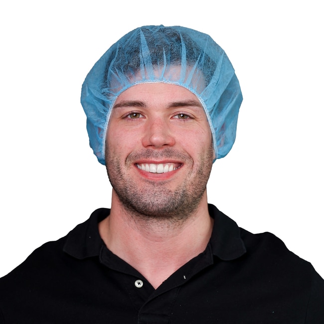 VGuard Bouffant Caps Color: Blue, Size: 21 in., Style: Pancake:Personal ...
