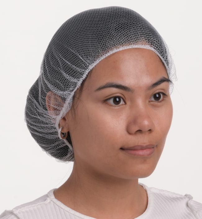 VGuard White Nylon Hairnet Size: 24 in.:Personal Protective Equipment ...