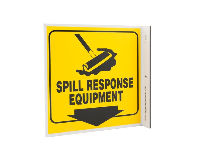 ZING Enterprises Eco Safety Projecting Sign, Spill Response Equipment ...