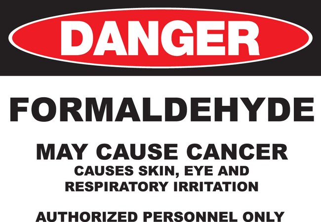 ZING Enterprises Eco GHS Sign, DANGER, Formaldehyde:Facility Safety and ...