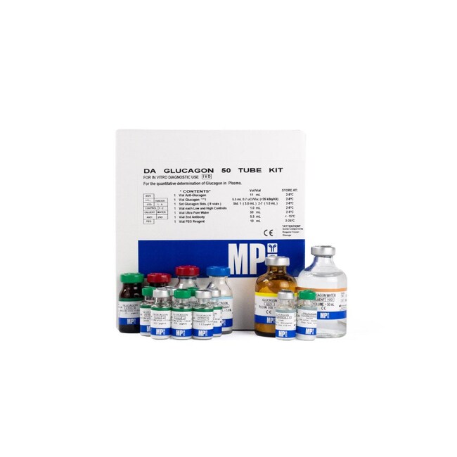 MP Biomedical Glucagon Double Antibody RIA Kit 50 Tubes:ELISA Reagents ...