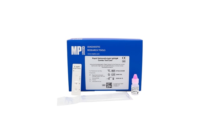 MP Biomedicals Rapid Salmonella typhi IgG/IgM Combo Test Card IgG/IgM ...