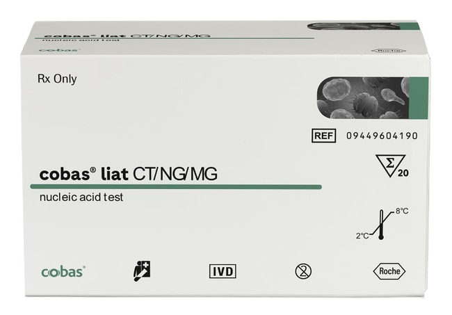 Roche Diagnostics Cobas Liat CT/NG/MG RT-PCR Assay Kit 20 tests per kit ...