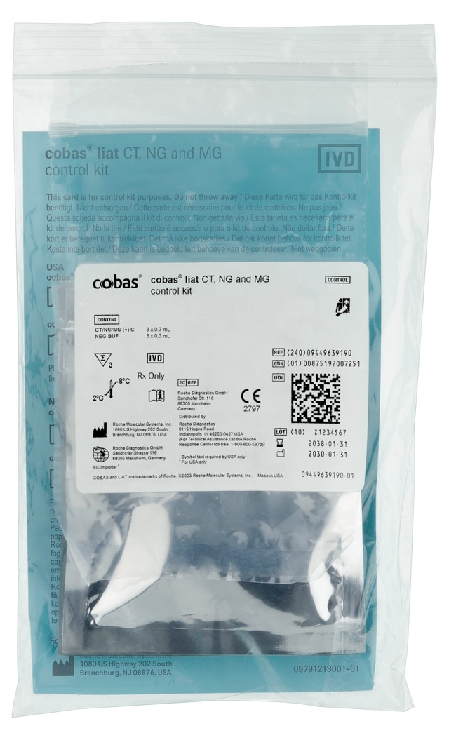 Roche Diagnostics Cobas Liat CT/NG/MG CONTROL Kit CT/NG/MG Control Kit ...