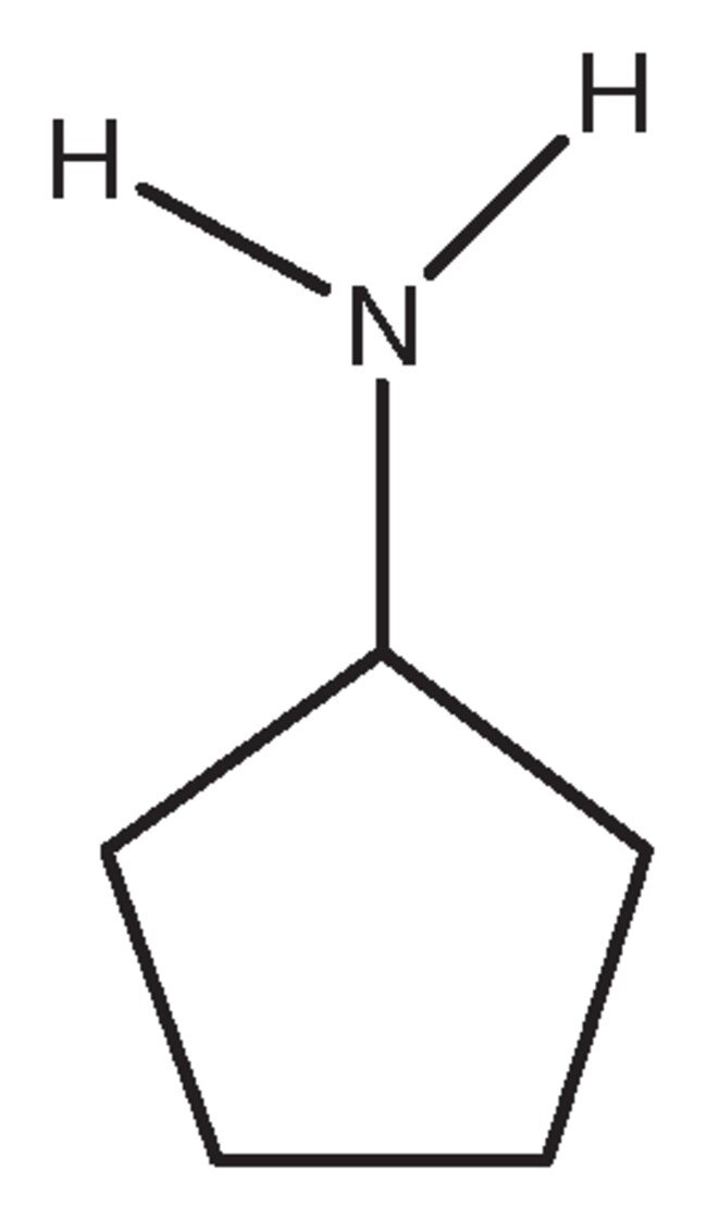 Cyclopentylamine, 99+%, ACROS Organics 25g; Glass bottle:Chemicals