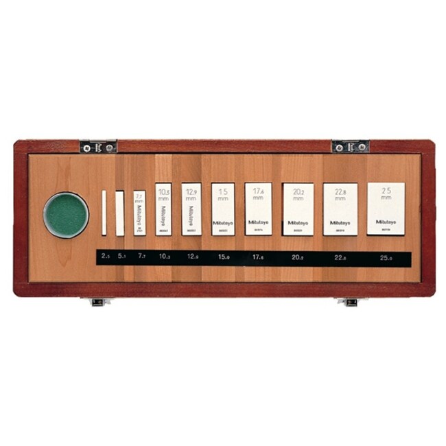 Mitutoyo 10 CERAMIC GAUGE BLOCK KIT GRADE 0, Quantity: Each | Fisher ...