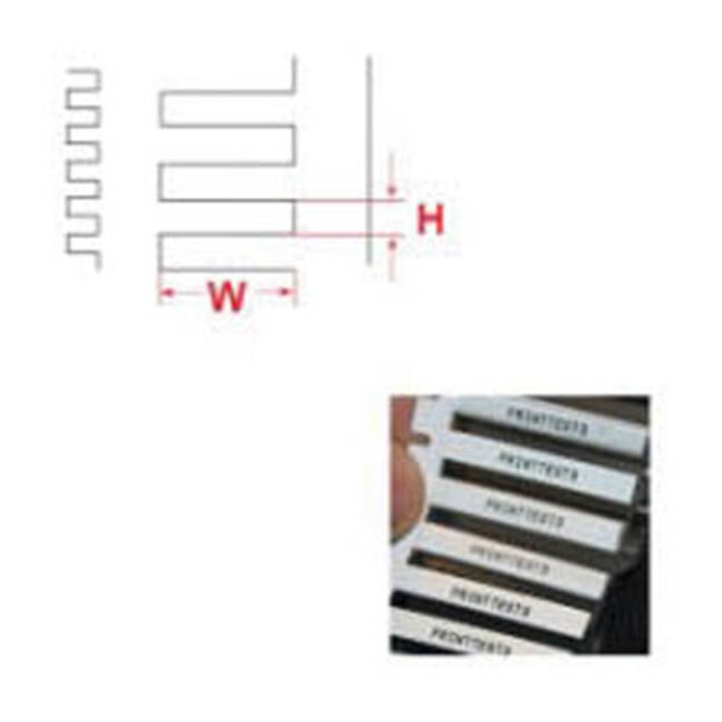 Brady™ DuraSleeve™ Wire Marking Insert Color: blanco; dimensiones: 16 ...