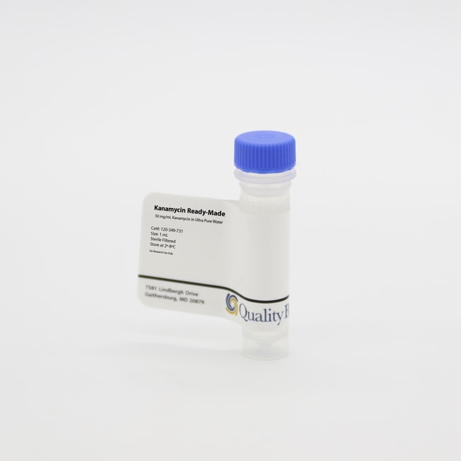 Quality Biological Inc Kanamycin Ready-Made Solution 1mL 10/PK | Fisher ...