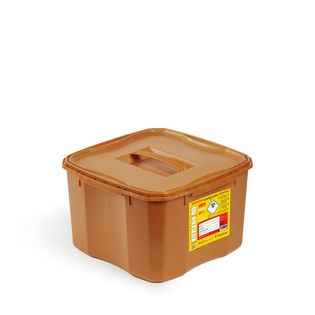 Woodsafe Sharpsbin and Hazardous waste containers with single lid in ...