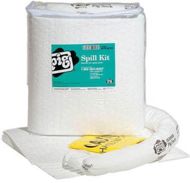 Manutan Oil only clear spill kit. Total absorp 21.3ltr, Quantity: Each ...