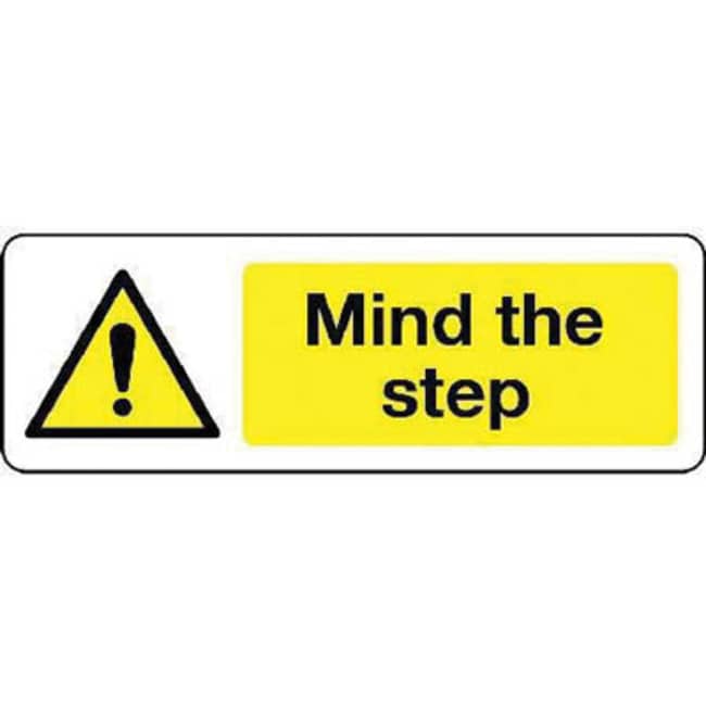 Manutan Mind the step sign. 300 x 100mm. Sa vinyl, Quantity: Each ...