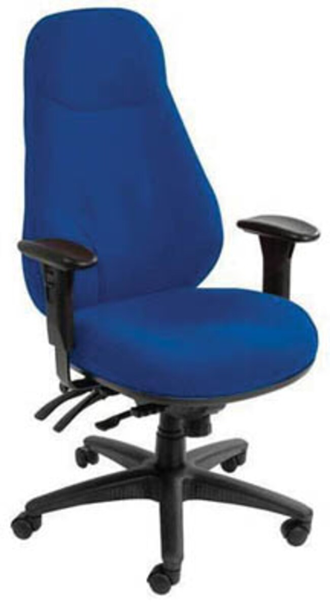 Manutan High back chair, heavy duty, marine:Furniture, Quantity: Each ...