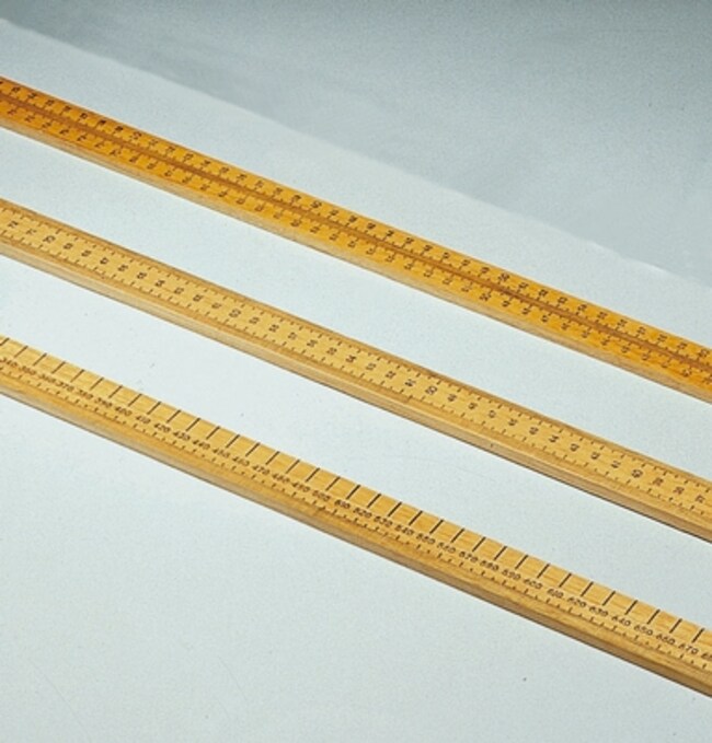Vertical Reading Hardwood Rule Length: 1m Rulers | Fisher Scientific