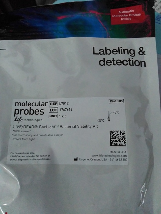 LIFE TECHNOLOGIES BACTERIAL VIABILITY KIT BACTERIAL VIABILITY KIT ...
