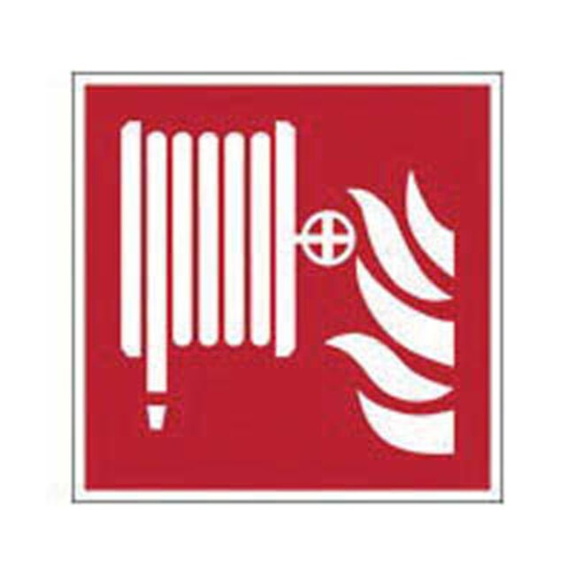 Brady™ Laminated Polyester ISO Safety Sign: Fire Hose Pictogram ...
