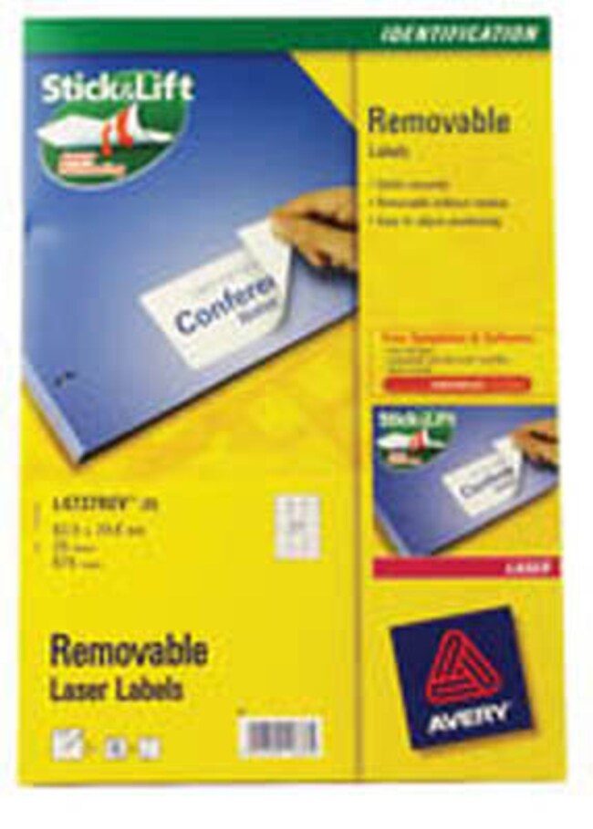 Yes 2 Solutions X25 A4 Sheet Removable labels (27 per sheet)X25 A4 ...