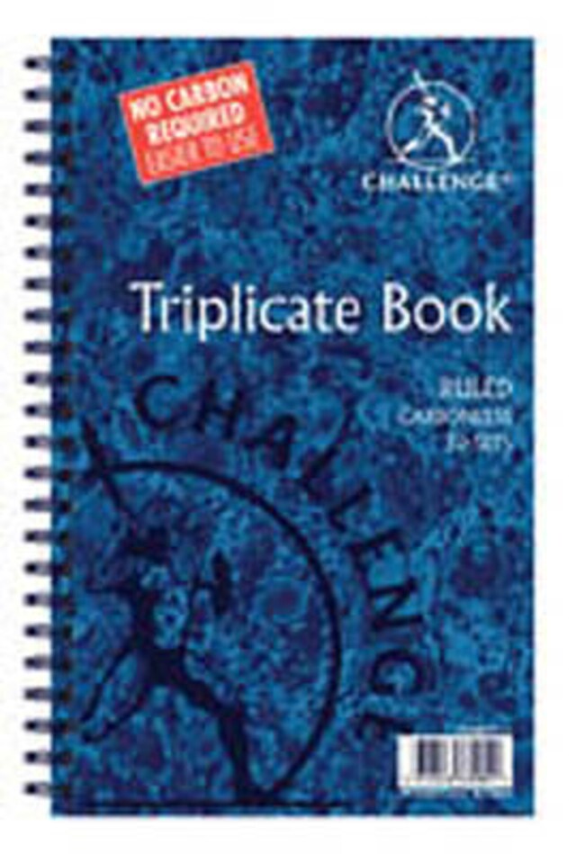 Challenge Challenge triplicate duplicate book, 210mm x 130mm:Education ...