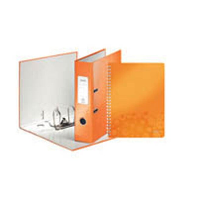 Leitz™ Lever arch file, orange, 80mm | Fisher Scientific