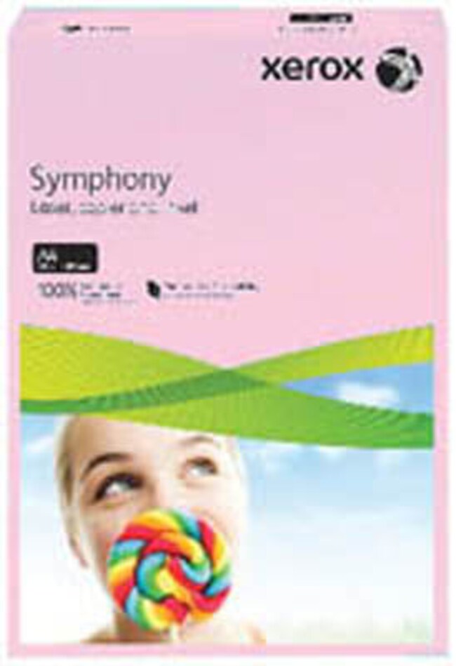 Xerox Xerox Symphony A4 paper, 80gsm, pastel pink, pack of 500 | Buy ...