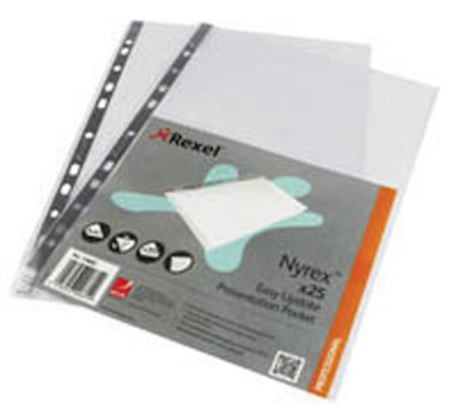 Rexel Rexel Nyrex easy up-date pocket, pack of 25:Facility Safety and ...