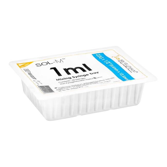 Sol-M Standard Syringe with Fixed Hypodermic Needle Needle Gauge: 23 G ...