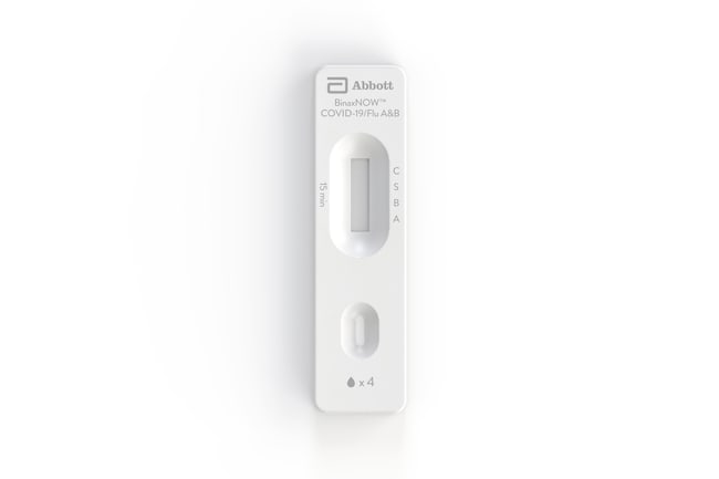 BinaxNOW Respiratory Test Kit Combo Self Test (OTC) COVID-19/Flu A and ...