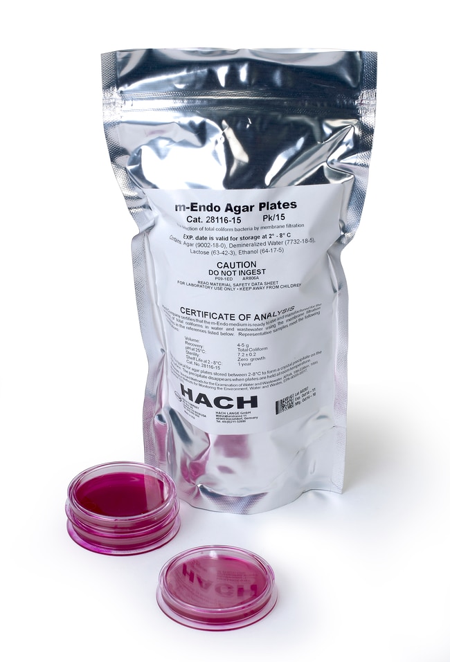 Hach Company m-Endo Agar Plates, pk/15, Quantity: Pack of 15 | Fisher ...