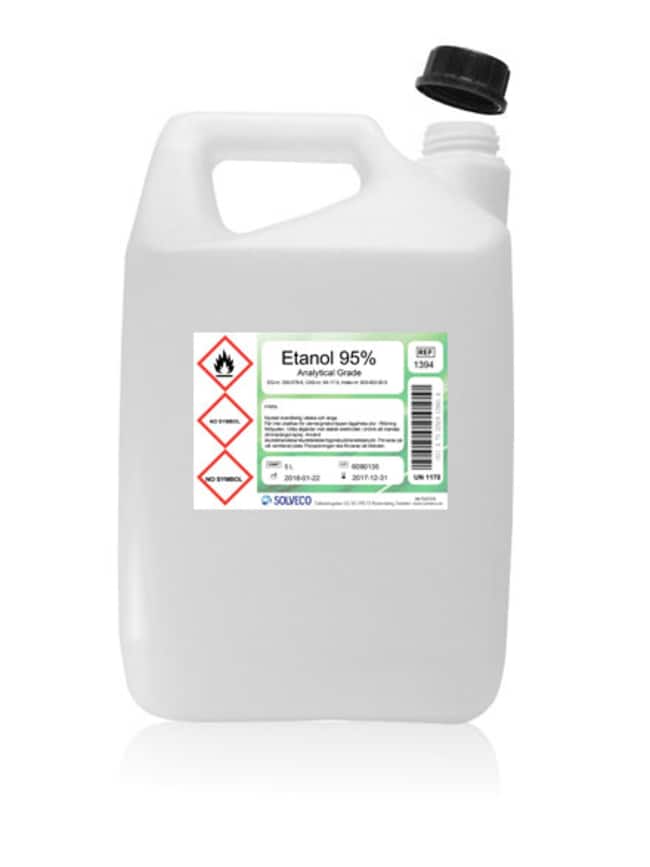 Ethanol 96%, Solveco 5 L | Buy Online | Solveco Chemicals | Fisher ...