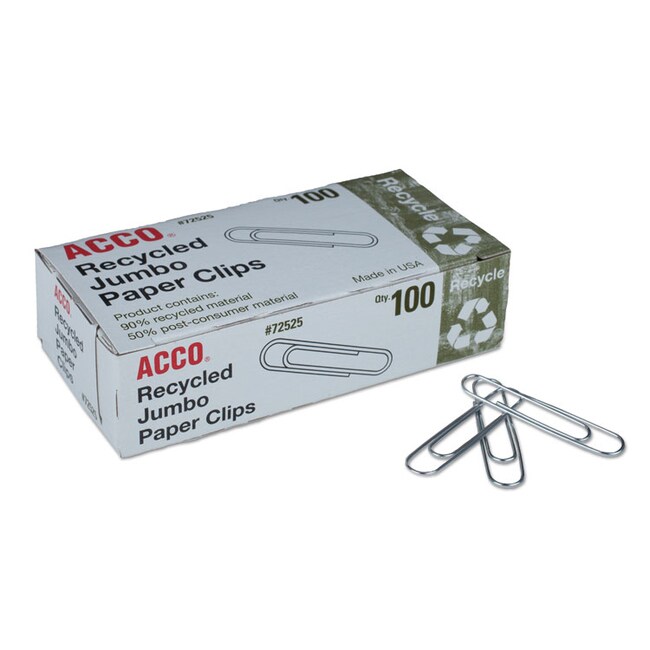 Enterprise Technology Solutions Recycled Paper Clips Jumbo Smo ...