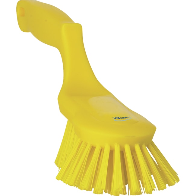 Remco Vikan Stiff Ergonomic Scrubbing Brush Color: Yellow:Facility ...