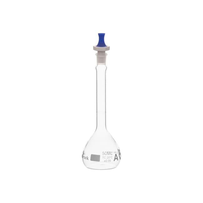 Supertek Class A, Reusable - Clear Glass Volumetric Flasks with ...