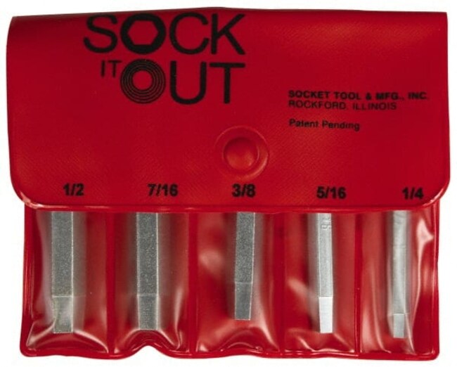 MSC Sock It Out AMI2 Flat Head Cap Screw Extractor Set 1/4 to 1/2 Size ...