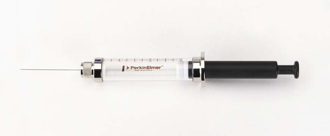 Perkin Elmer LLC 500µL GC Gas Tight Syringe, Removable Needle, Quantity ...
