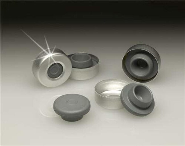 PERKIN ELMER US LLC Un-Assembled Ridged Aluminum Crimp Cap with Butyl ...