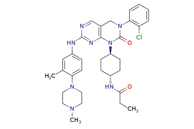 eMolecules N-(trans-4-(3-(2-Chlorophenyl)-7-((3-methyl-4-(4-methylpiperazin-1-yl)phenyl)amino)-2 ...