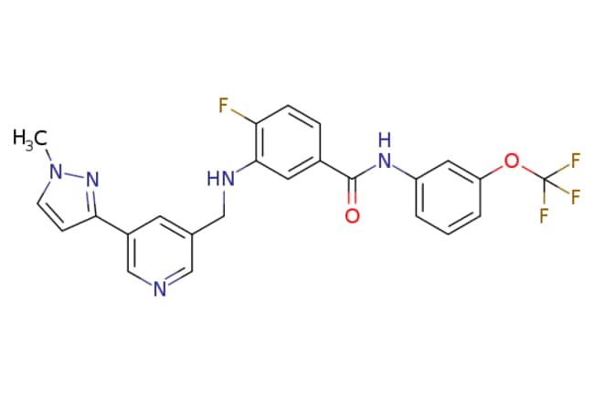 eMolecules 4-Fluoro-3-(((5-(1-methyl-1H-pyrazol-3-yl)pyridin-3-yl)methyl)amino)-N-(3 ...