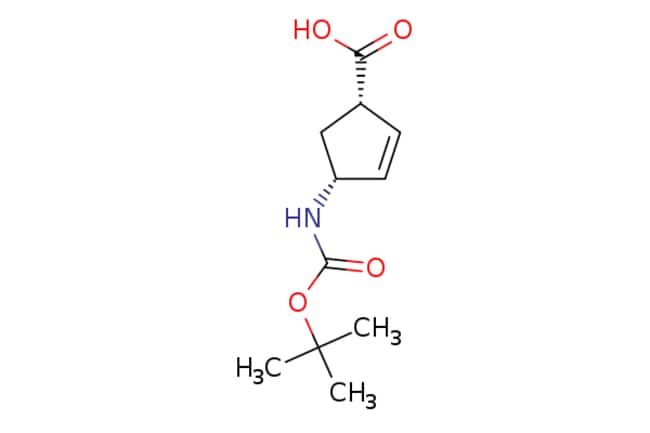 eMolecules (1S,4R)-4-((tert-Butoxycarbonyl)amino)cyclopent-2-enecarboxylic | Fisher Scientific