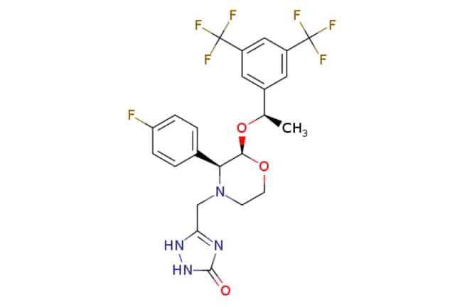 eMolecules 5-(((2R,3S)-2-((R)-1-(3,5-Bis(trifluoromethyl)phenyl)ethoxy)-3-(4-fluorophenyl ...