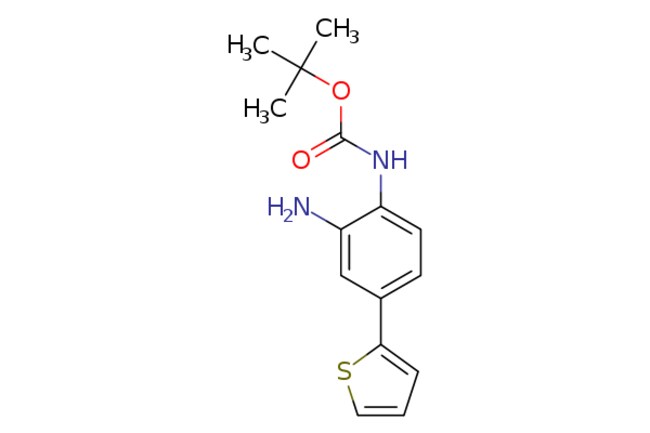 eMolecules tert-Butyl (2-amino-4-(thiophen-2-yl)phenyl)carbamate | 335255-43-1 | Fisher Scientific