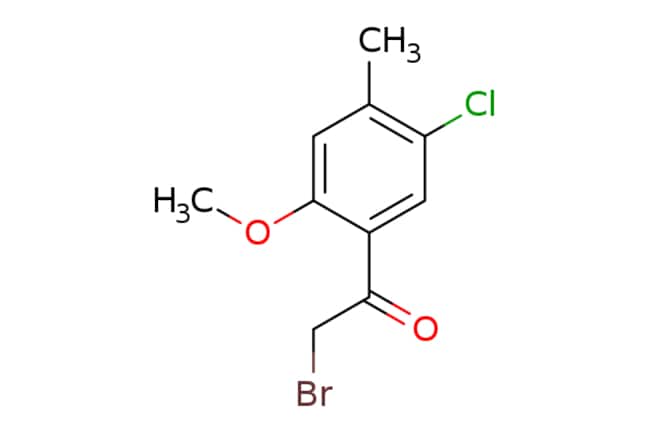 eMolecules 2-Bromo-1-(5-chloro-2-methoxy-4-methylphenyl) ethanone ... eMolecules 2-Bromo-1-(5-chloro-2-methoxy-4-methylphenyl) ethanone ...