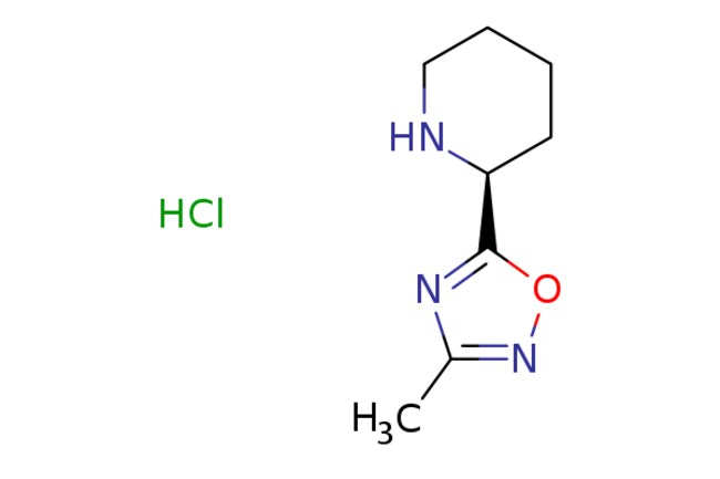 eMolecules (S)-3-Methyl-5-(piperidin-2-yl)-1,2,4-oxadiazole hydrochloride | Fisher Scientific
