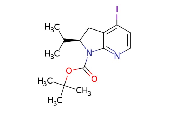 eMolecules tert-Butyl (2R)-4-iodo-2-isopropyl-2,3-dihydropyrrolo[2,3-b]pyridine-1-carboxylate ...