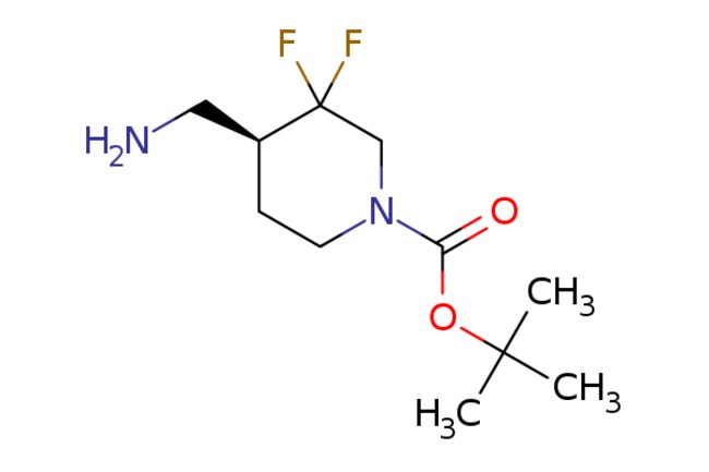 eMolecules tert-butyl (4S)-4-(aminomethyl)-3,3-difluoropiperidine-1-carboxylate | Fisher Scientific