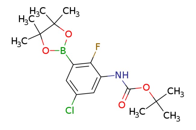 eMolecules tert-Butyl (5-chloro-2-fluoro-3-(4,4,5,5-tetramethyl-1,3,2-dioxaborolan-2-yl)phenyl ...