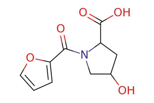 eMolecules 1-(2-Furylcarbonyl)-4-hydroxy-2-pyrrolidinecarboxylic acid | Fisher Scientific