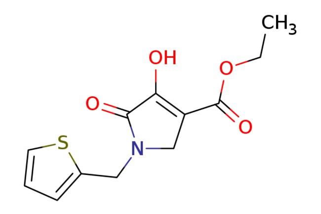 eMolecules Ethyl 4-hydroxy-5-oxo-1-(2-thienylmethyl)-2,5-dihydro-1H-pyrrole-3-carboxylate ...
