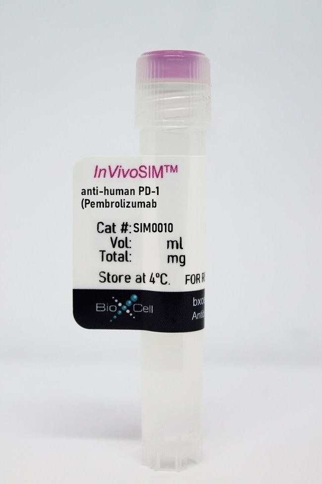 Bio X Cell InVivoSIM anti-human PD-1 (Pembrolizumab Biosimilar), Clone ...
