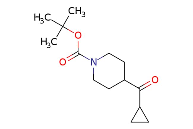 eMolecules TERT-BUTYL 4-(CYCLOPROPANECARBONYL) PIPERIDINE-1-CARBOXYLATE | Fisher Scientific