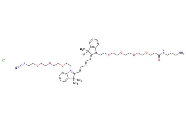 eMolecules N-(azide-PEG3)-N'-(Amine-C3-PEG4)-Cy5 | 2107273-70-9 | MFCD29764356 | Fisher Scientific