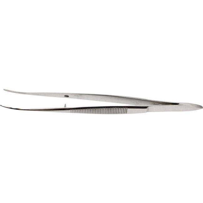 Med Vet International Economy Eye Dressing Forceps 4" Full Curved ...